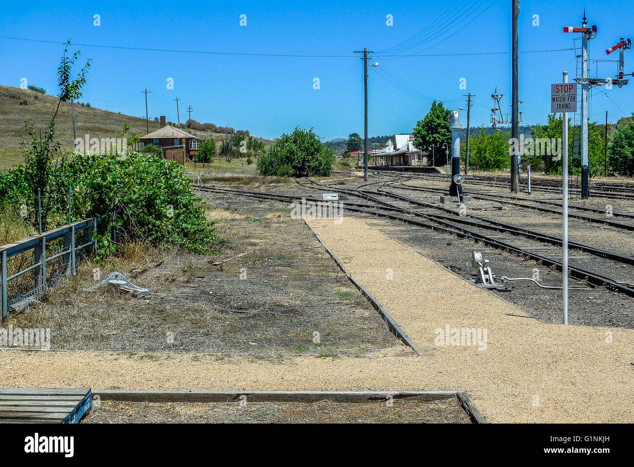 Cooma's Disused Rail Tracks Stock Photo - Alamy