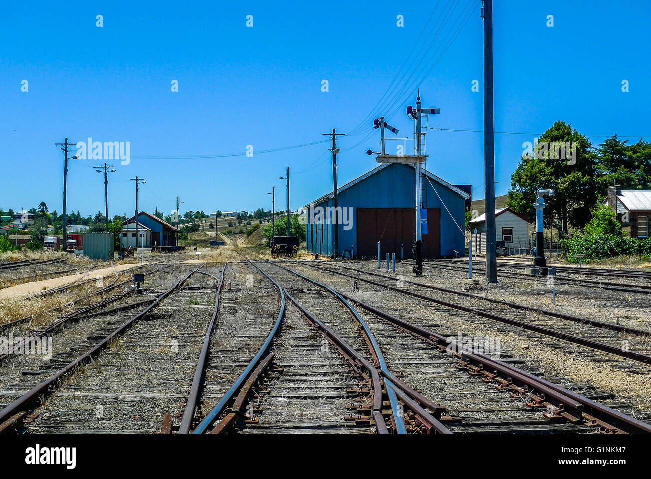 Cooma's Disused Rail Tracks Stock Photo - Alamy