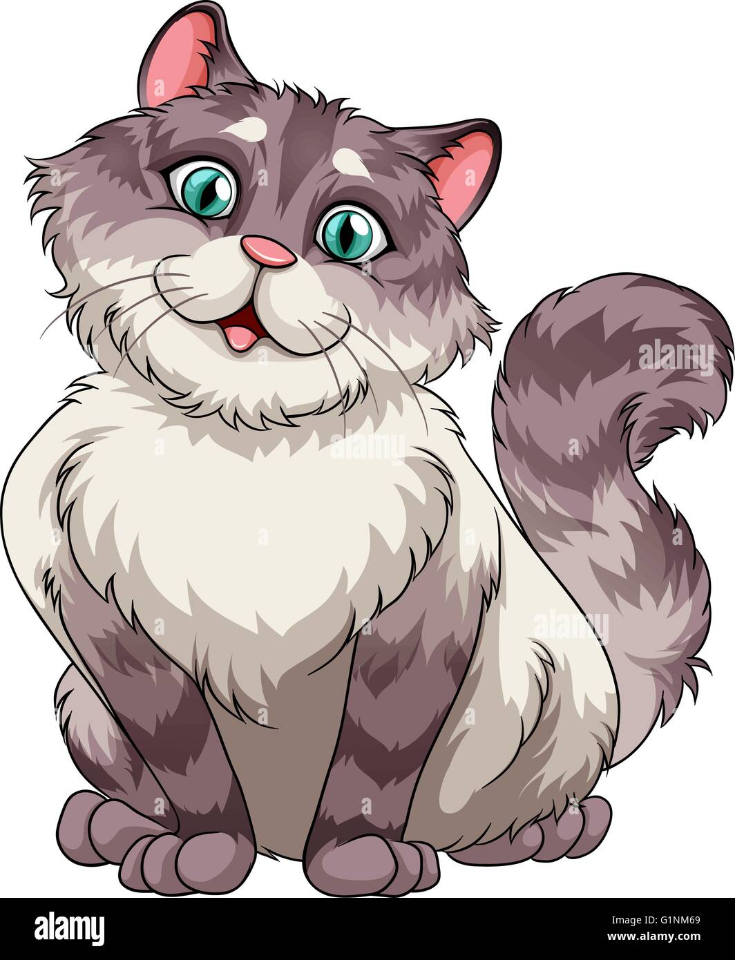 Fluffy Cat Vector