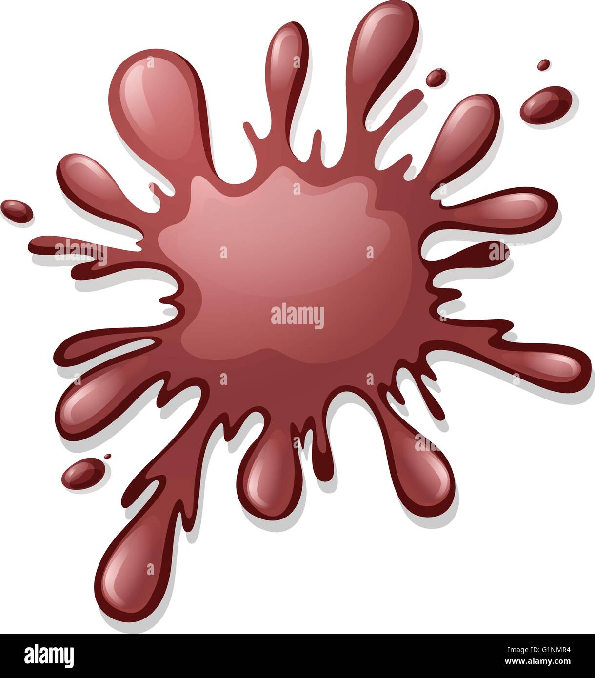 Brown splash on white illustration Stock Vector Image & Art - Alamy