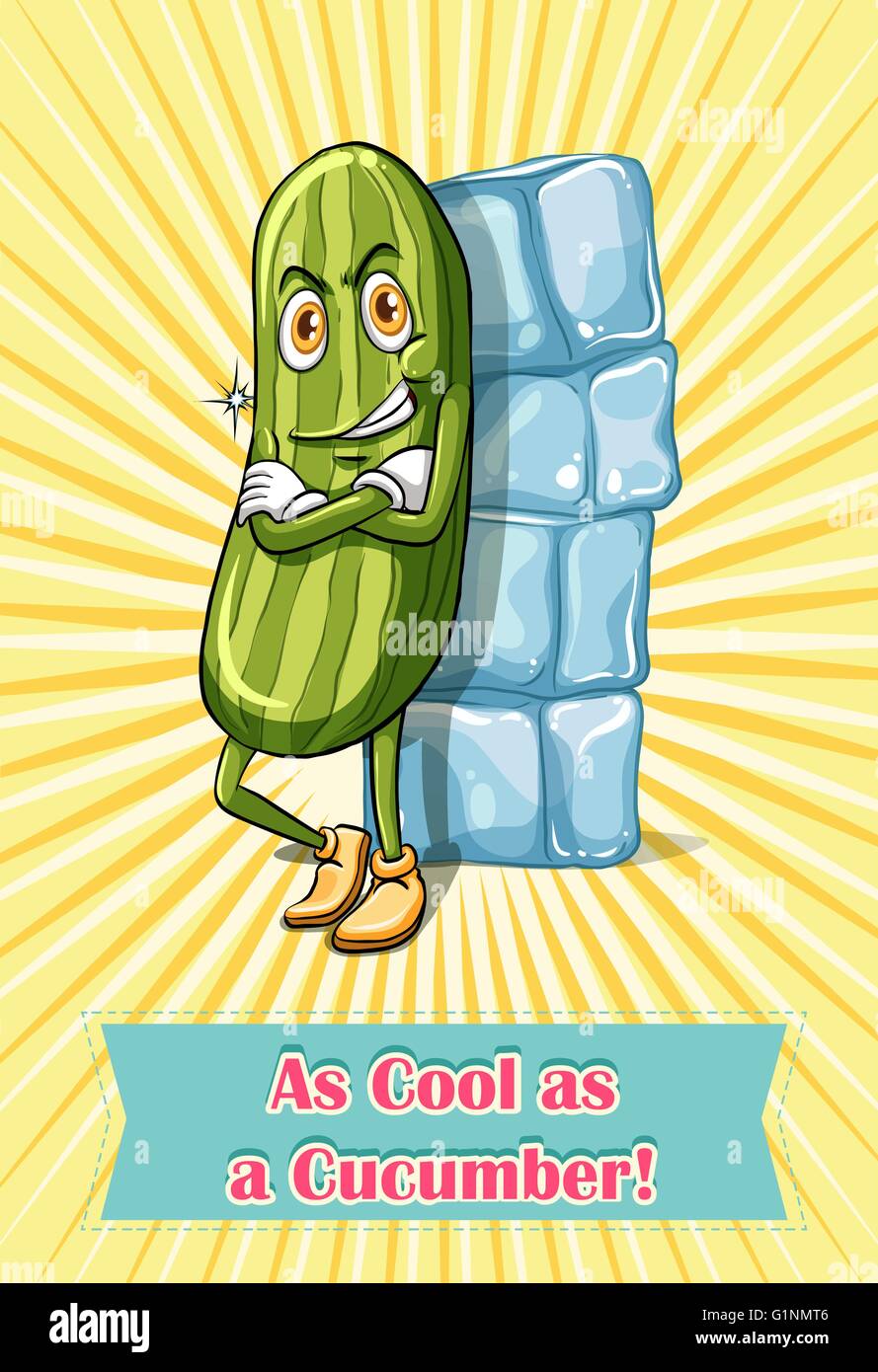 Cool Cucumber Illustration High Resolution Stock Photography and Images ...