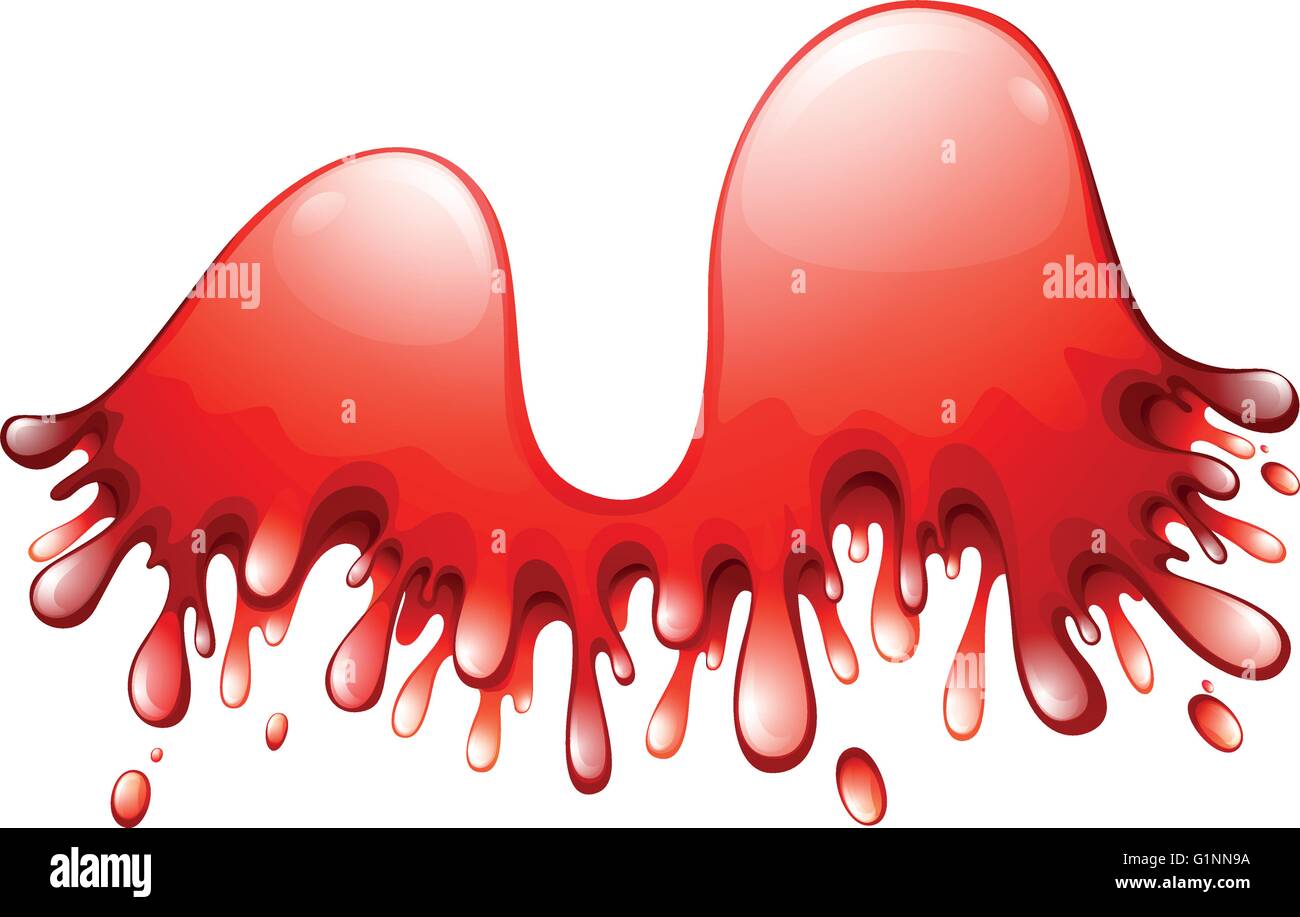 Red splashes on white background illustration Stock Vector Image & Art ...