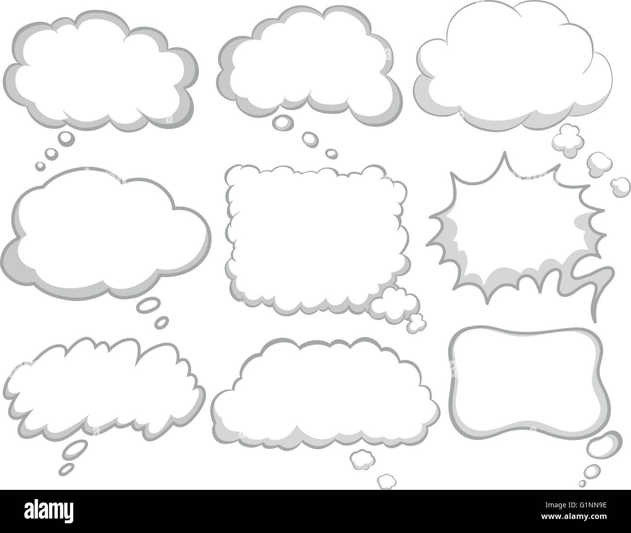 Different design of dream bubbles illustration Stock Vector Image & Art ...