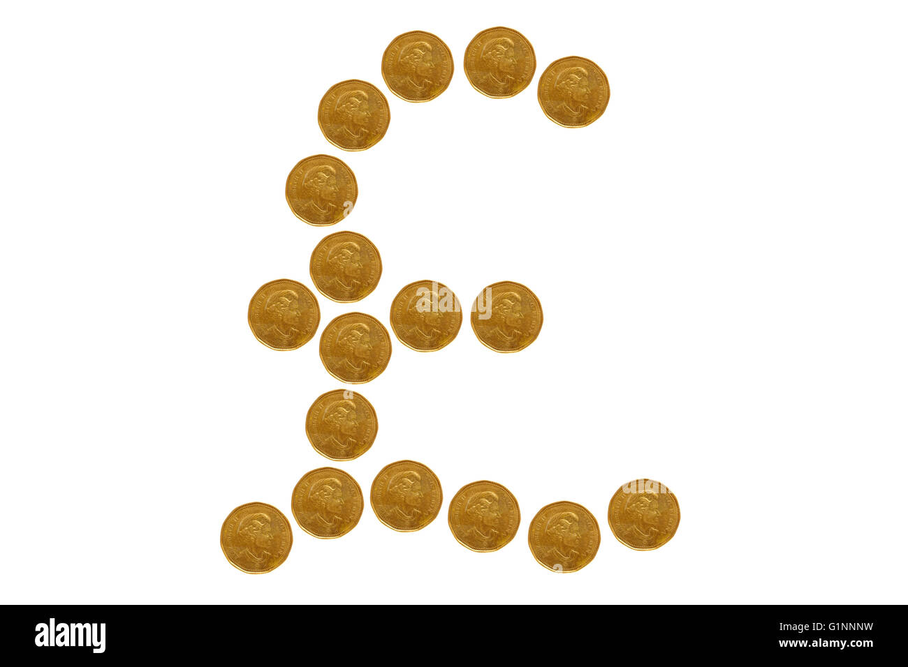 Pound symbol formed from coins hi-res stock photography and images - Alamy
