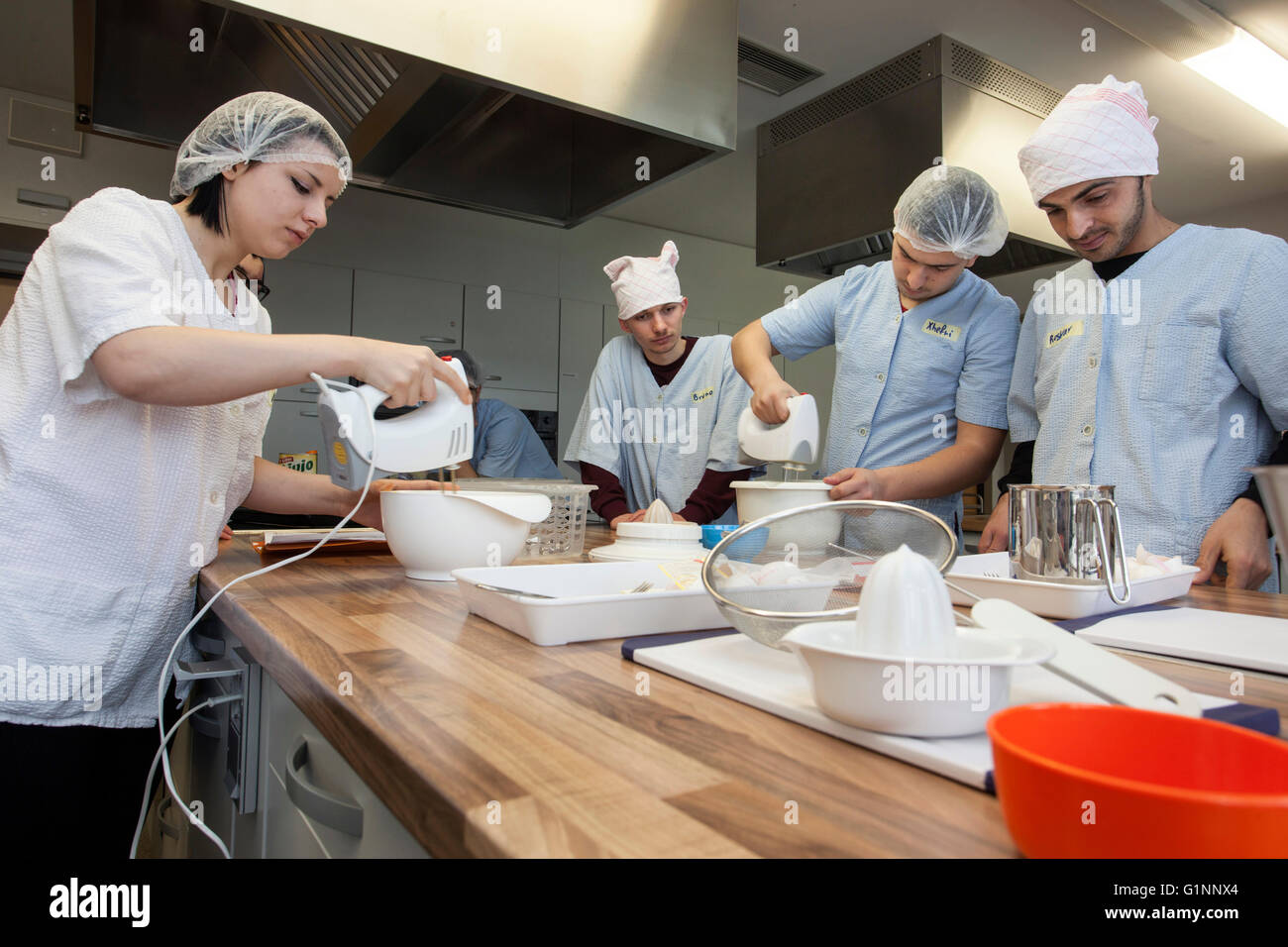 International school class learns how to cook and bake in the training ...
