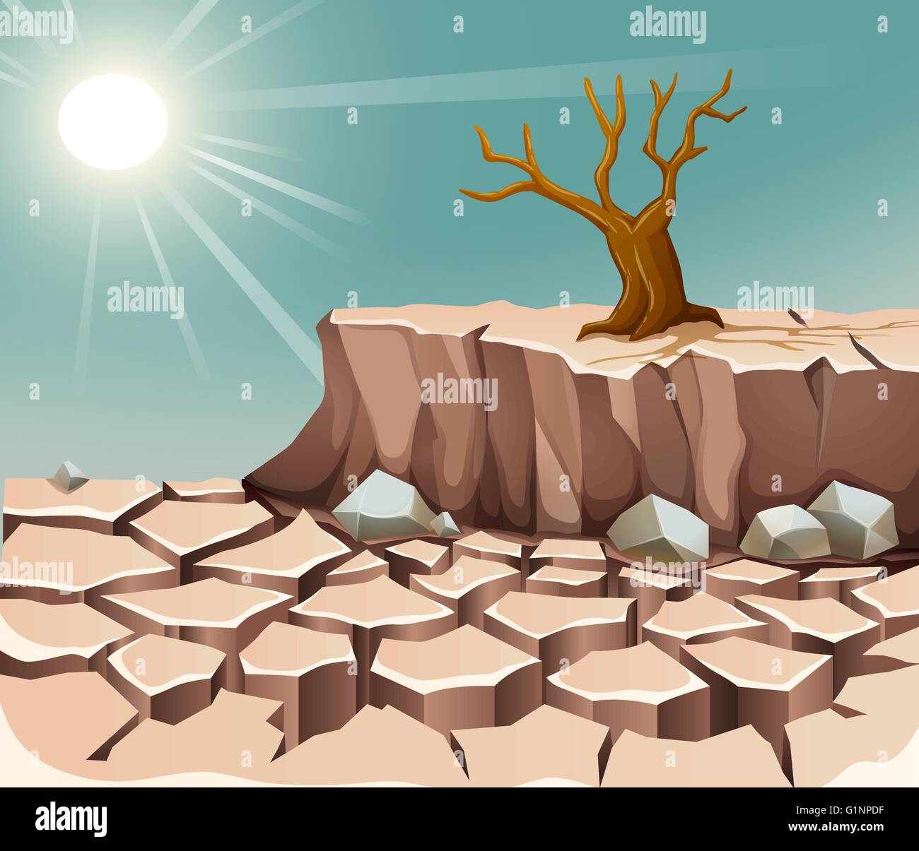 Burn drought Stock Vector Images - Alamy