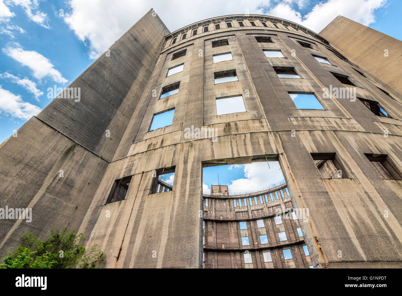 Ruins of the second Gasometer next to the Panometer Exhibition building ...