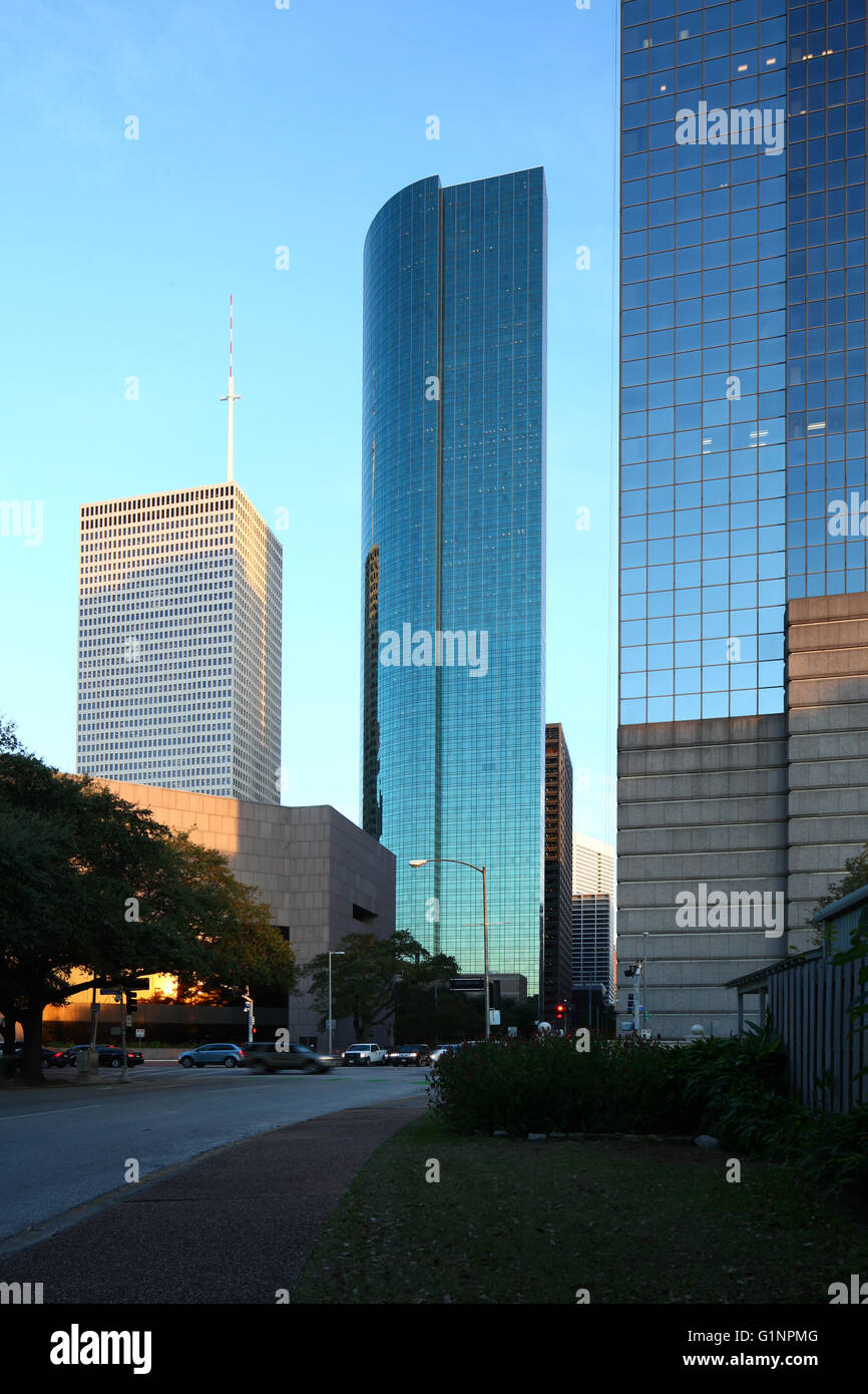 A Vertical of a Houston street scene Stock Photo - Alamy