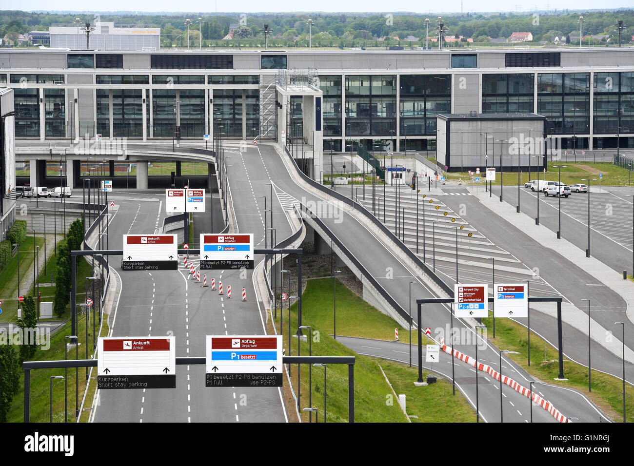 The main terminal of the new BER airport in Schoenefeld, Germany, 17 ...