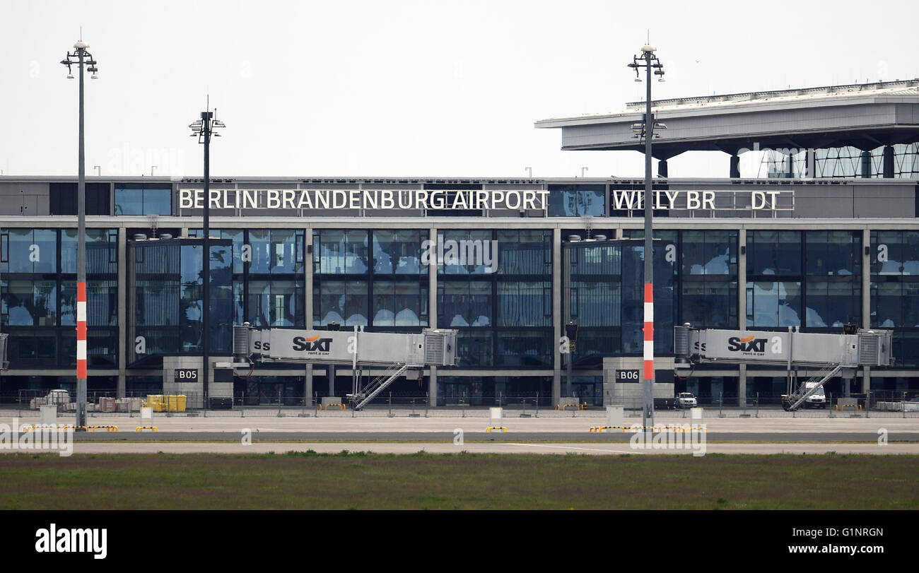 The main terminal of the new BER airport in Schoenefeld, Germany, 17 ...