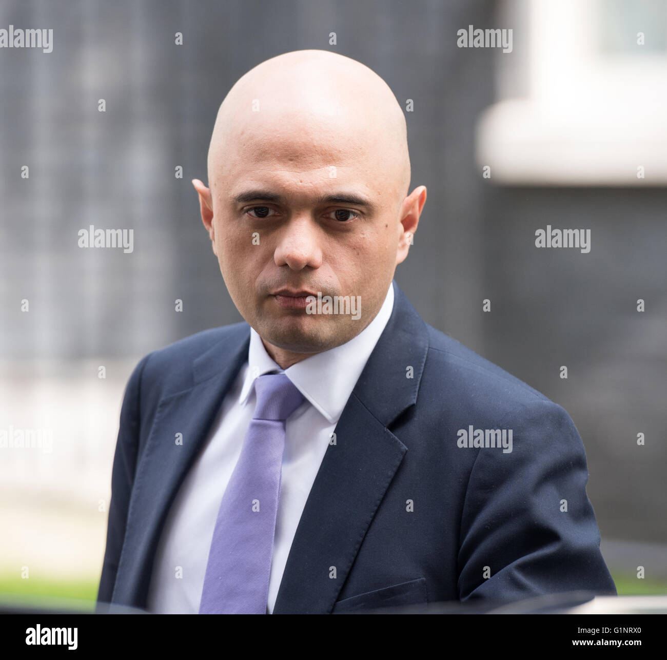 Business secretary sajid javid leaves downing street hi-res stock ...