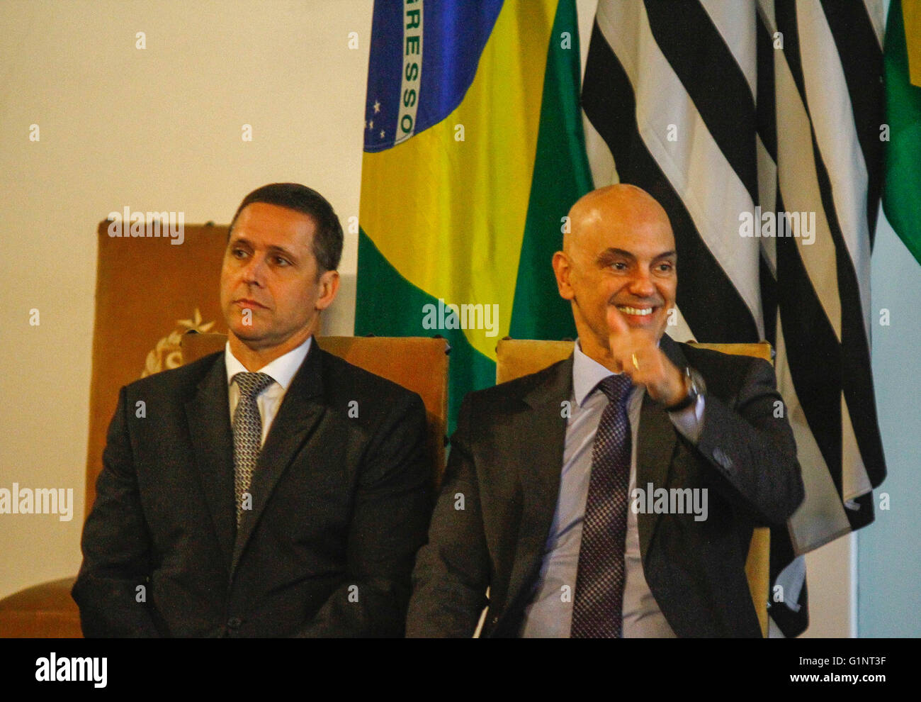 SAO PAULO, Brazil - 17/05/2016: Magino ALVES ASSUME OFFICE SECURITY ...