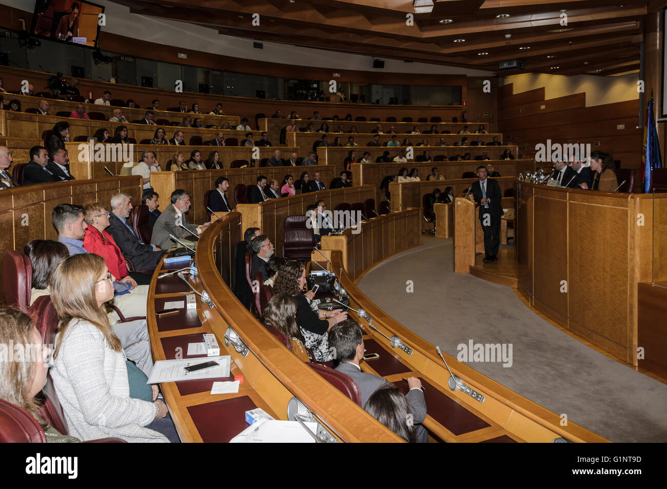 Madrid, Spain, 17 th May 2016. A lecture in the Spanish Senate with the ...