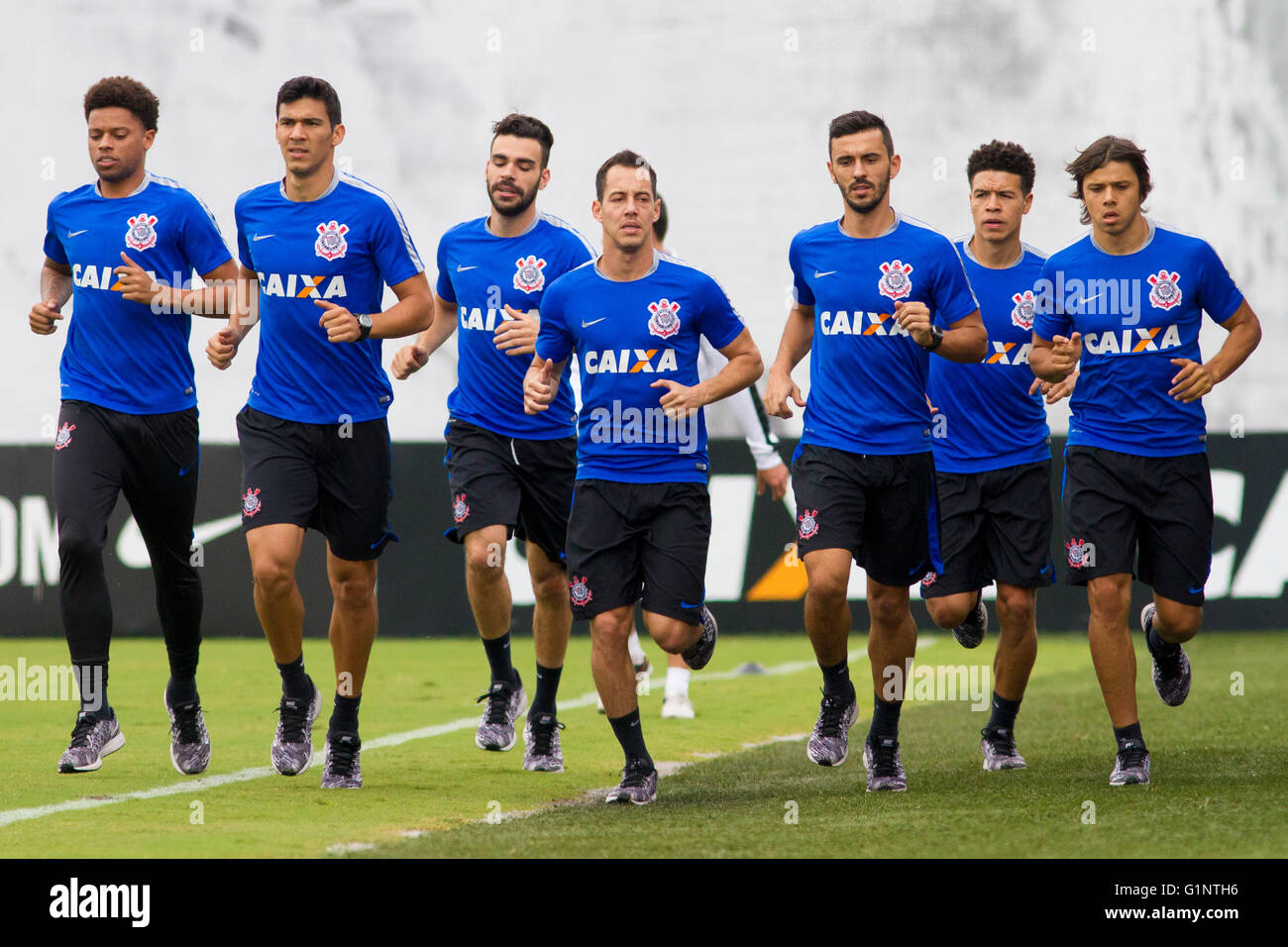 SAO PAULO, Brazil - 17/05/2016: TRAINING CORINTHIANS - Team attached ...