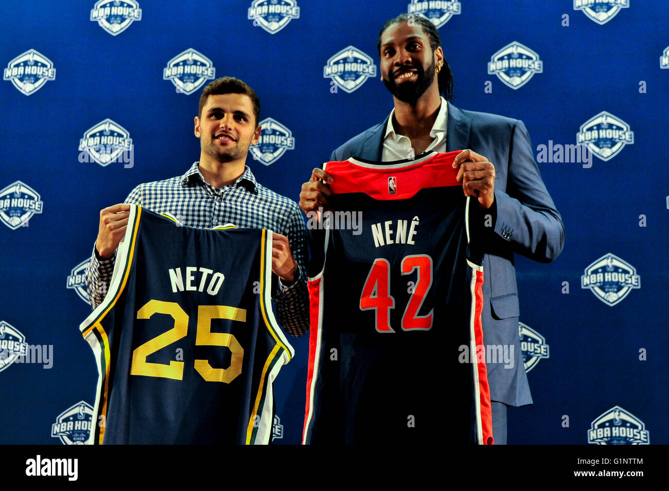 RIO DE JANEIRO, Brazil - 05/17/2016: NBA COLLECTIVE HOUSE - Nene and ...
