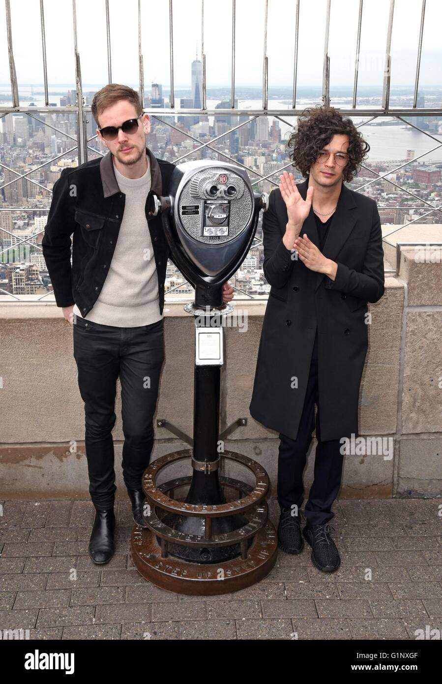 New York, NY, USA. 17th May, 2016. Adam Hann, Matty Healy in attendance ...
