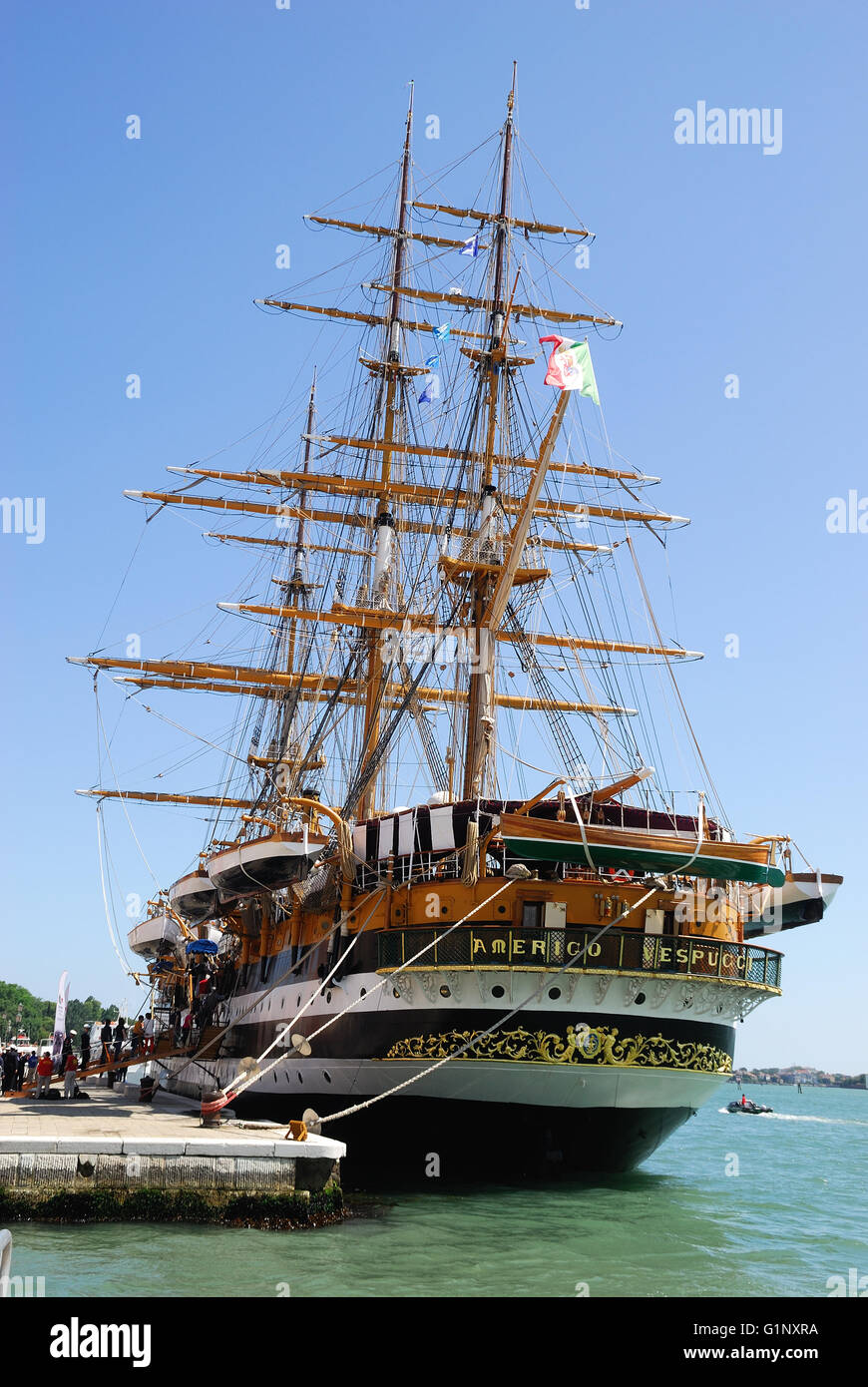 Venice, May 17th, 2016. 85 years after the launching, the three-masted ...