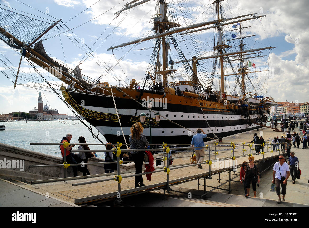 Venice, May 17th, 2016. 85 years after the launching, the three-masted ...