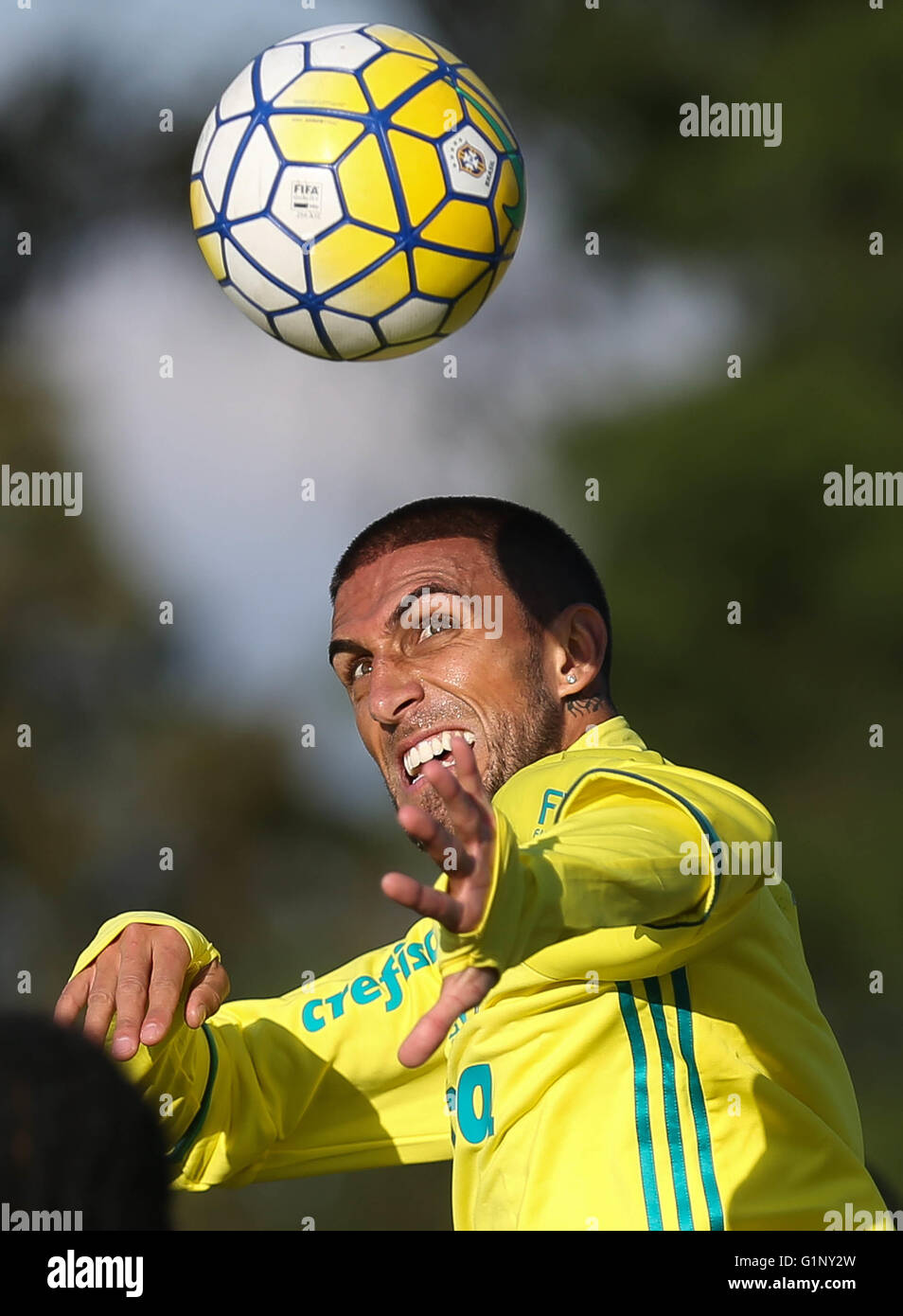 SAO PAULO, Brazil - 05/17/2016: TRAINING OF TREES - The player Rafael ...