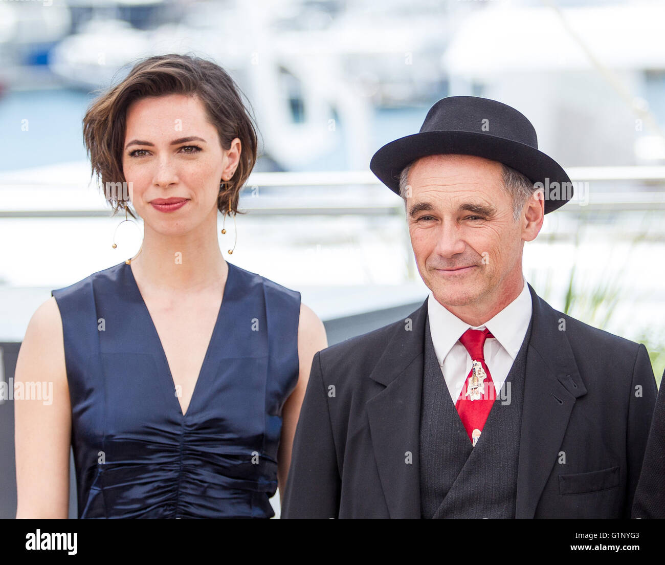 Cannes, France. 15th May, 2016. Rebecca Hall, Mark Rylance Actors The ...