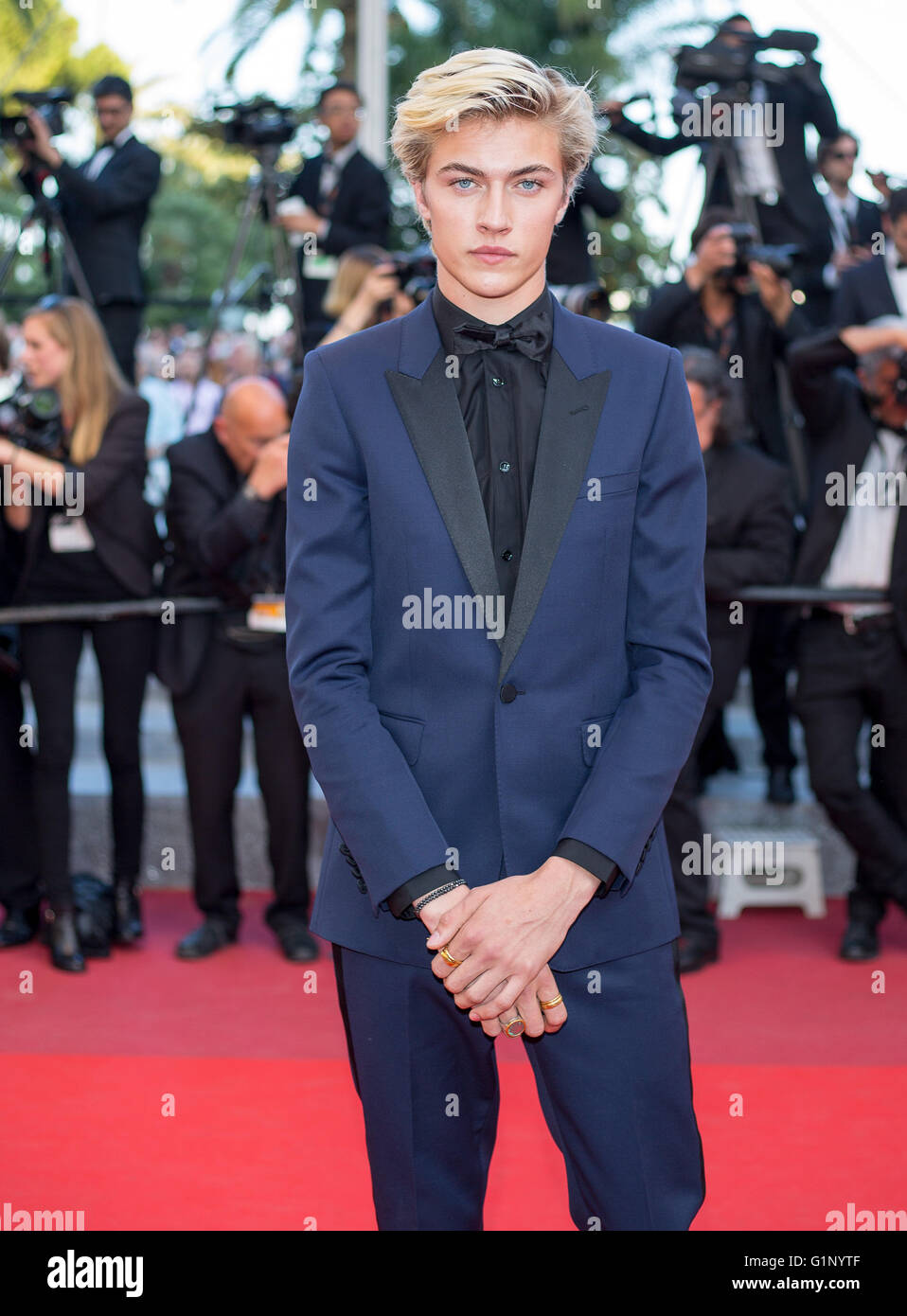 Cannes, France. 17th May, 2016. Lucky Blue Smith Model Julitea ...