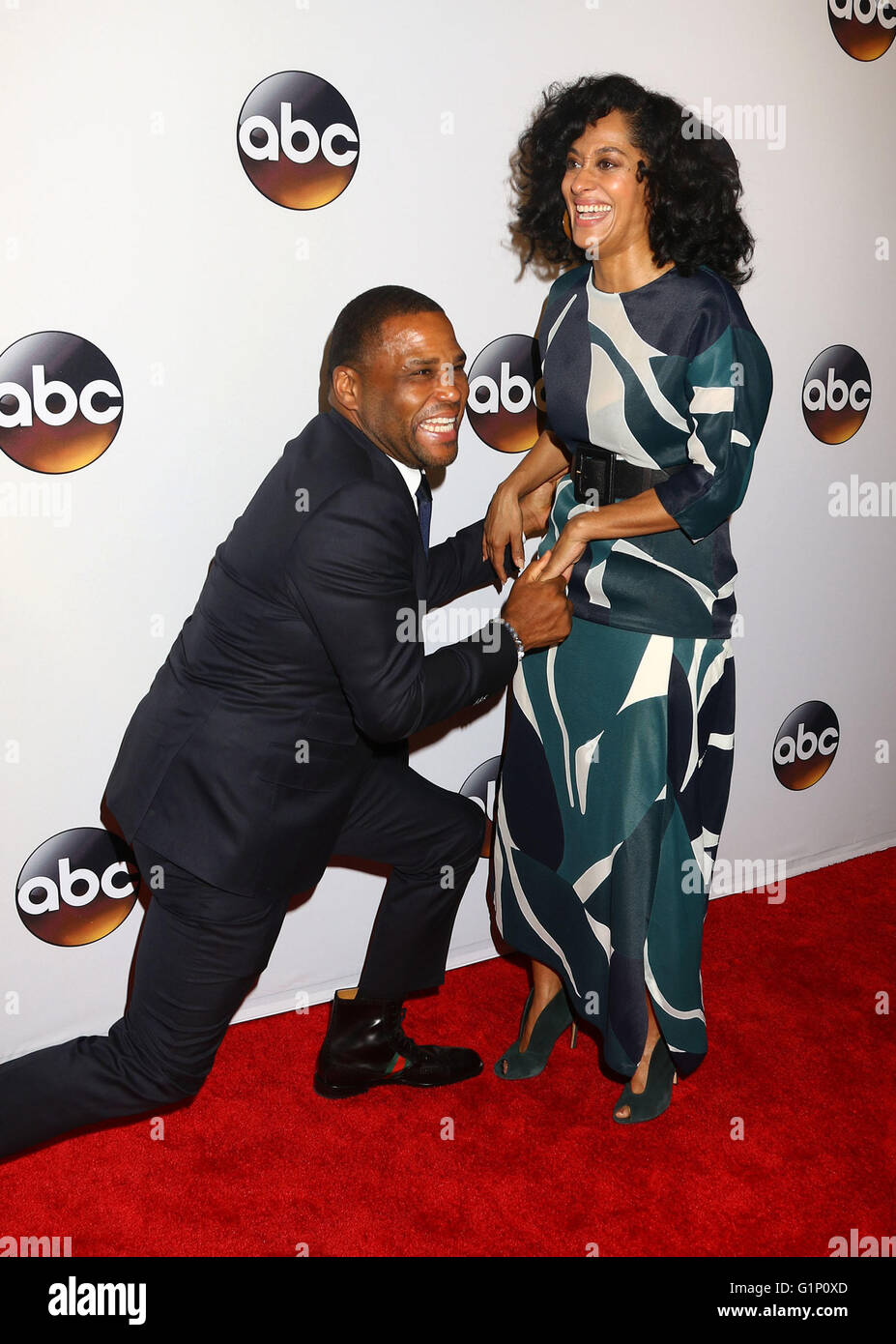 New York, USA. 17th May, 2016. Actors ANTHONY ANDERSON and TRACEE ELLIS ...