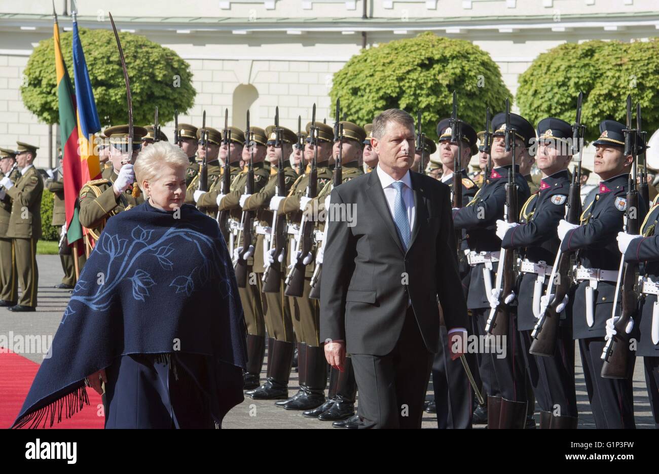 Vilnius, Lithuania. 18th May, 2016. Lithuanian President Dalia ...