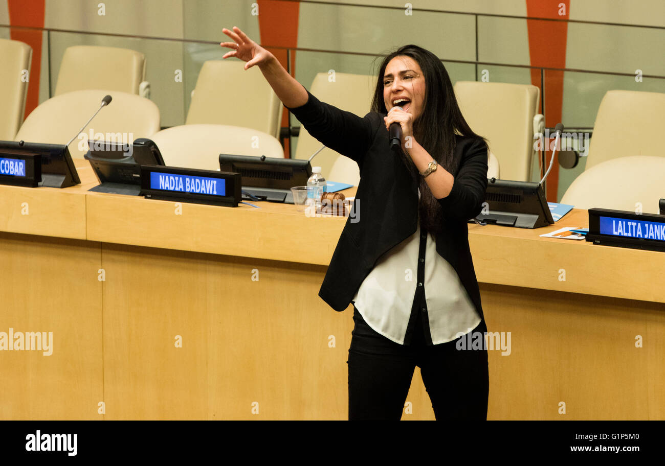 New York City, United States. 17th May, 2016. Broadway Singer Kim ...