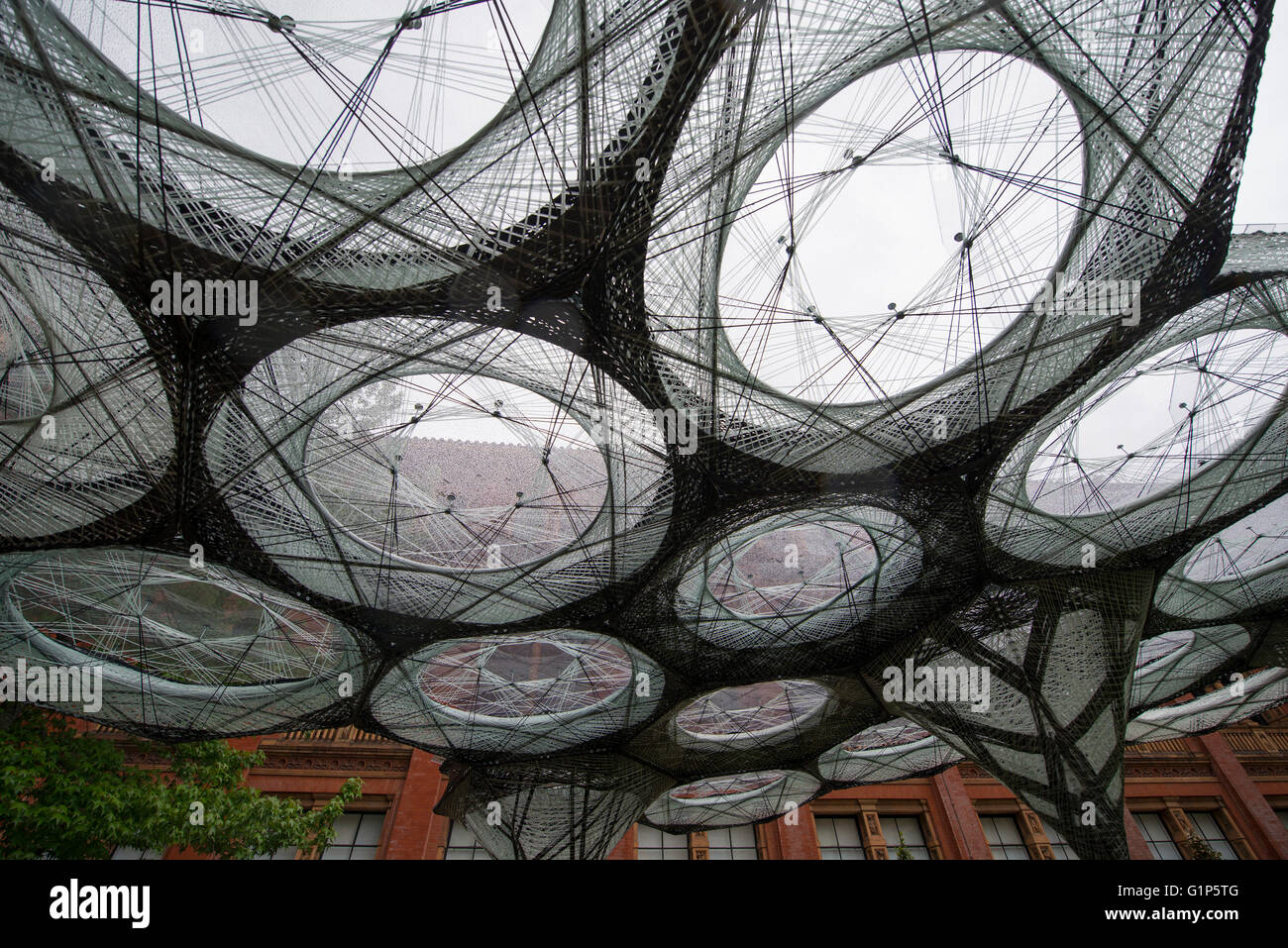 V&A, London UK. 18th May 2016. Elytra Filament Pavilion is unveiled ...