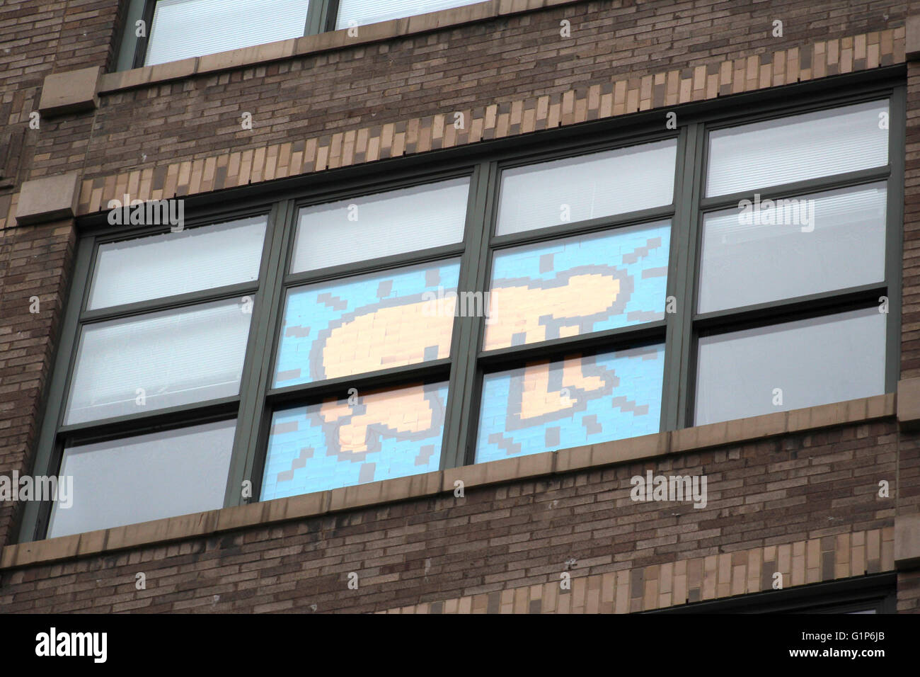 Post-it notes war breaks out in New York City Stock Photo - Alamy