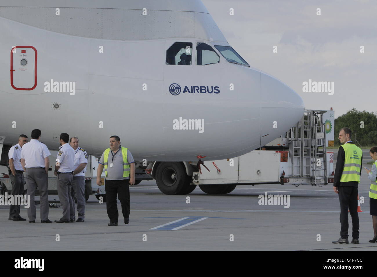 Bucharest, Romania. 18th May, 2016. Airbus A300-600ST (Super ...