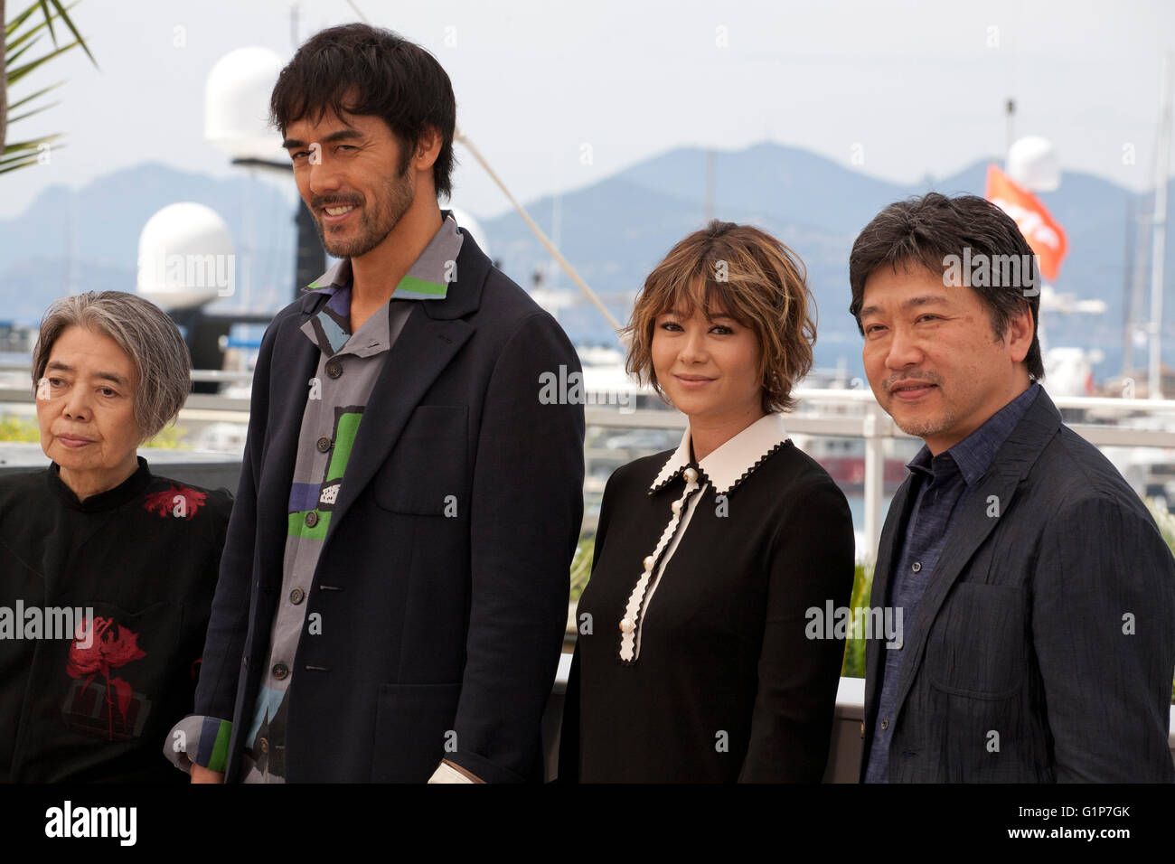 Actress Kirin Kiki, Actor Abe Hiroshi, actress Maki Yoko and director ...