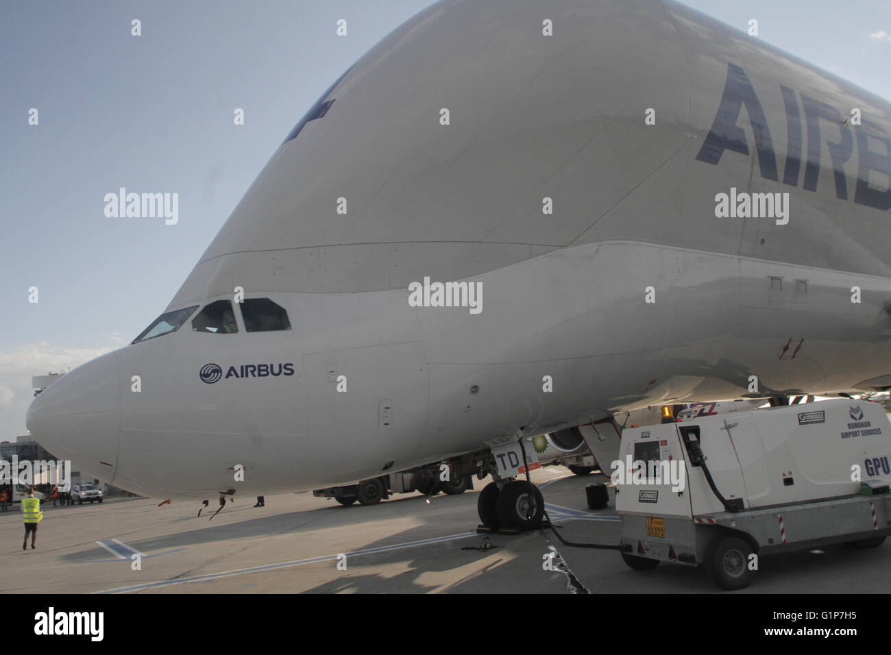 Bucharest, Romania. 18th May, 2016. Airbus A300-600ST (Super ...