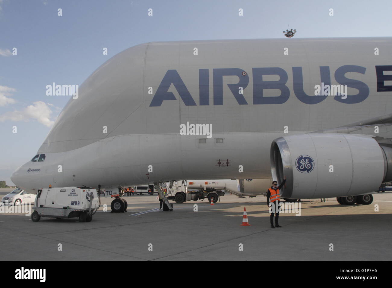 Bucharest, Romania. 18th May, 2016. Airbus A300-600ST (Super ...