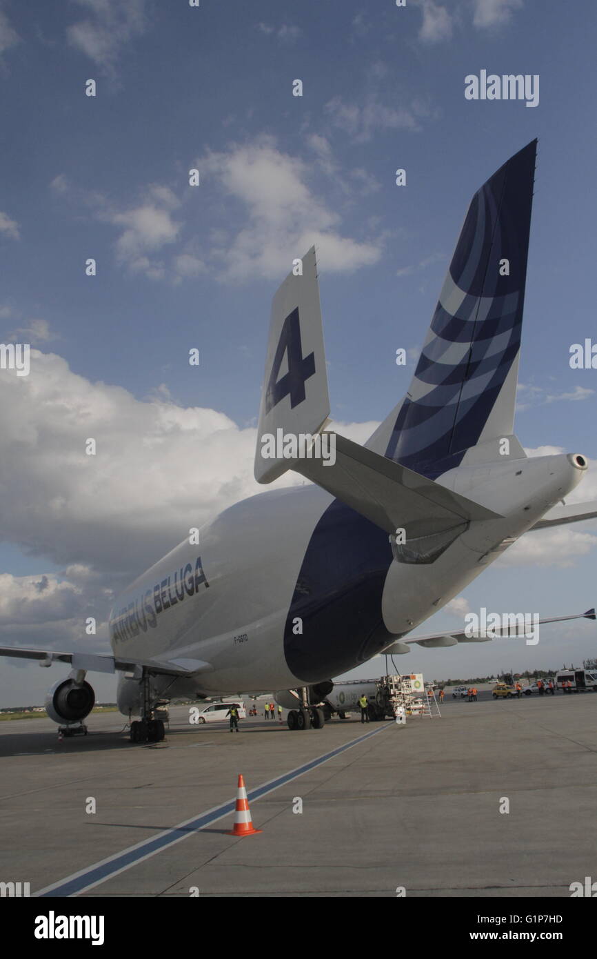 Bucharest, Romania. 18th May, 2016. Airbus A300-600ST (Super ...