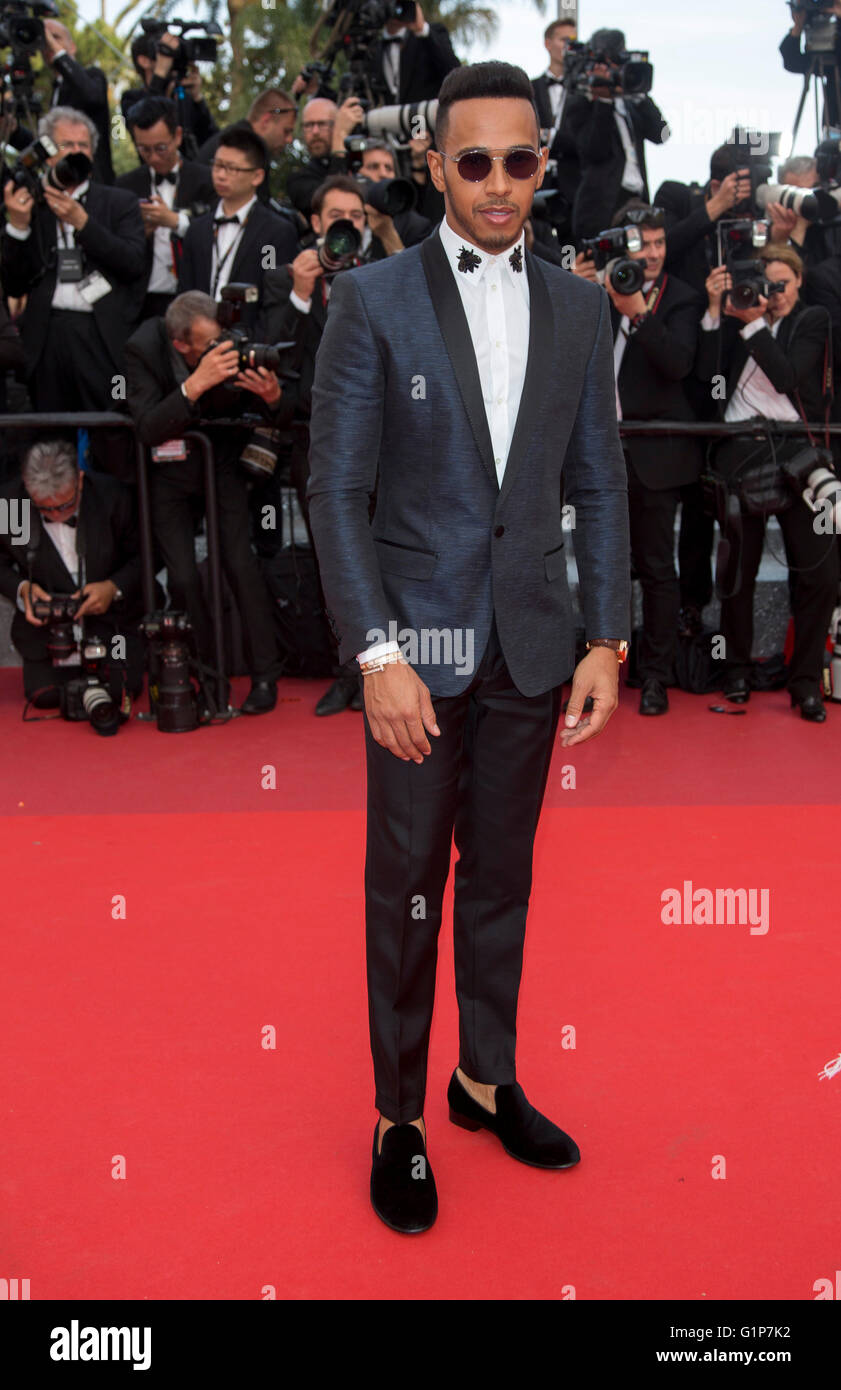 Cannes, France. 18th May, 2016. Race car driver Lewis Hamilton attends ...