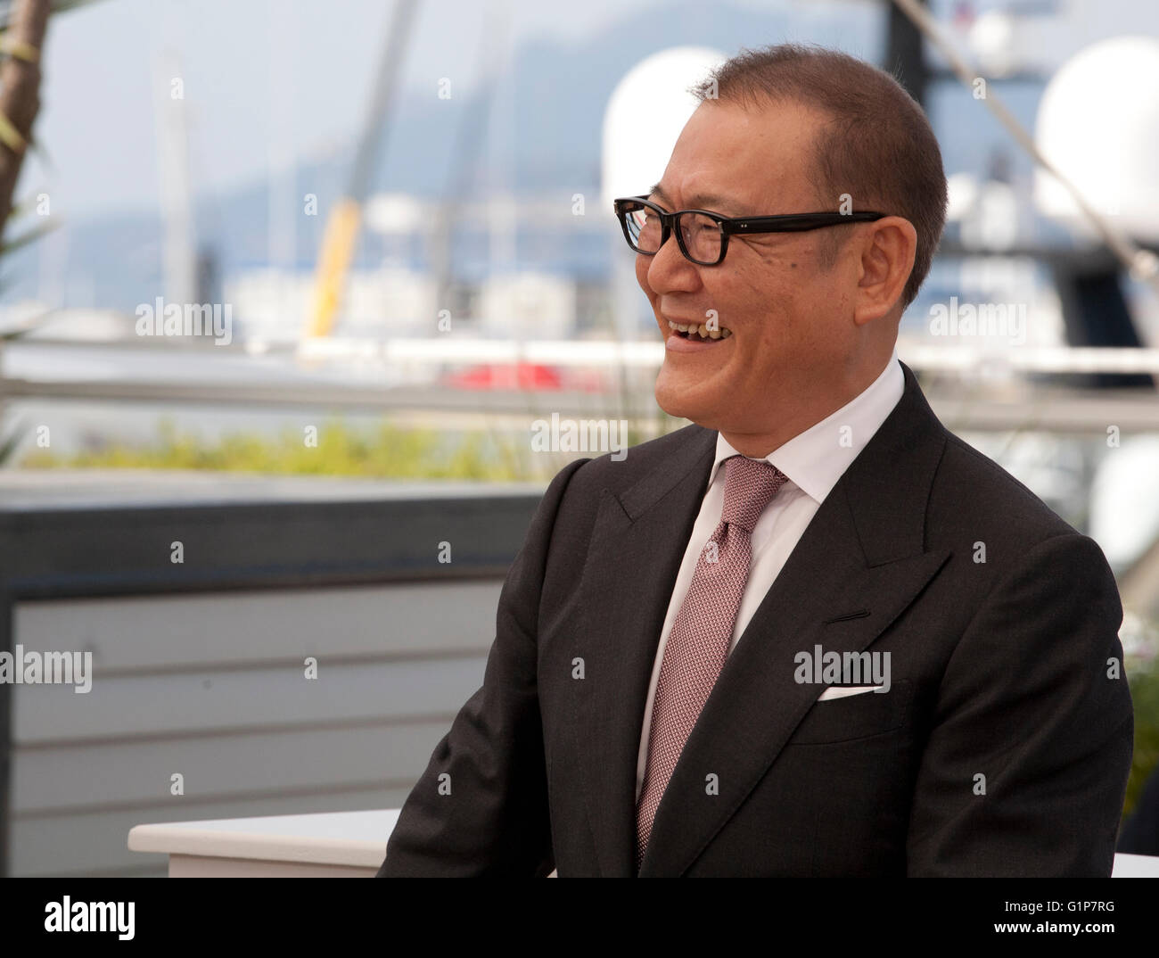 Cannes, France. 18th May, 2016. Actor Jun Kunimura at The Strangers (Goksung) film photo call at ...