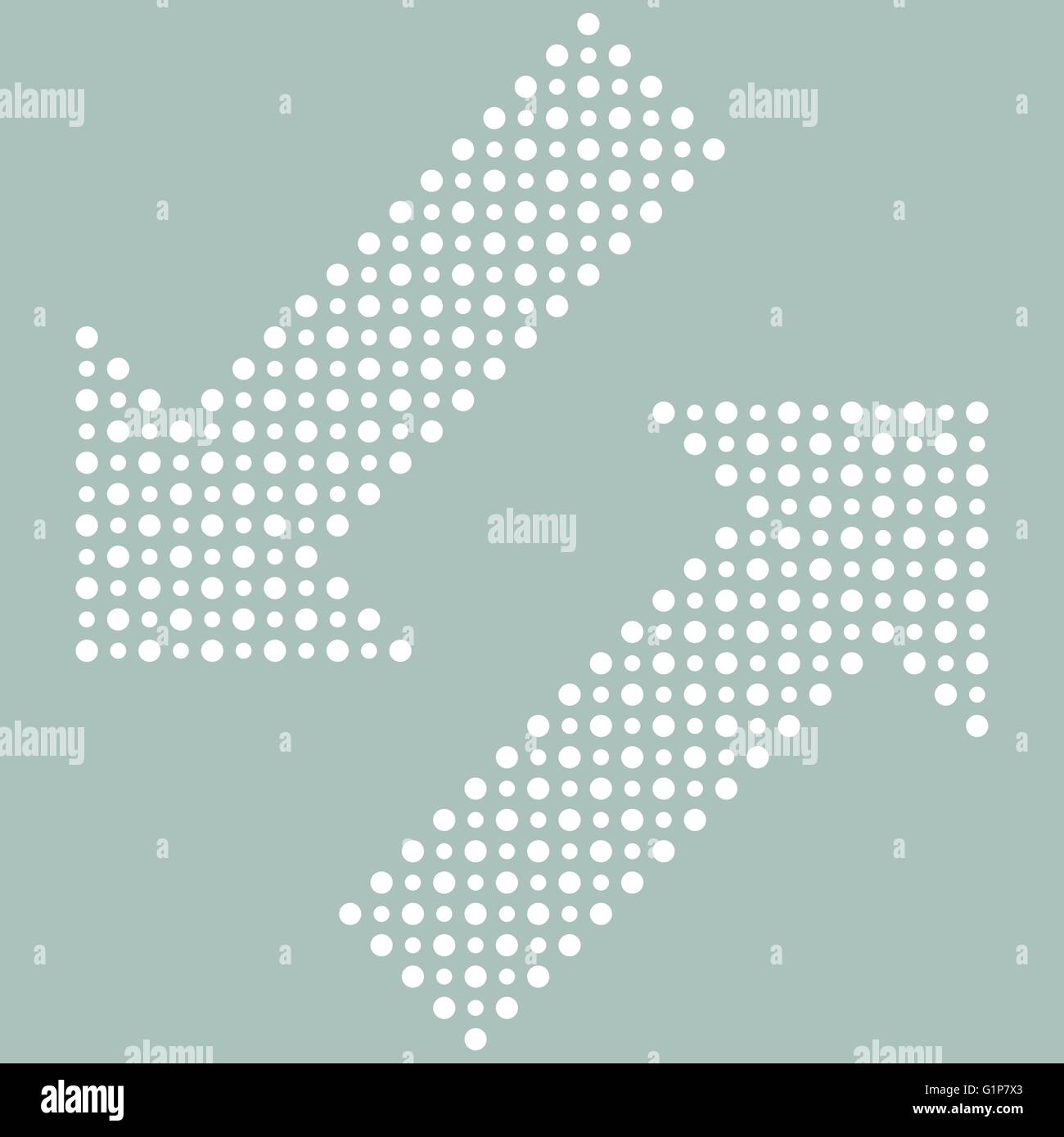 Dotted arrow pattern design Stock Vector Images - Alamy