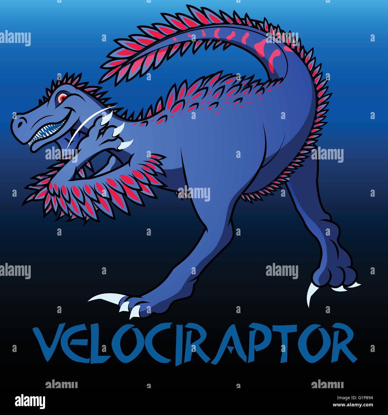 Velociraptor feathers Stock Vector Images - Alamy