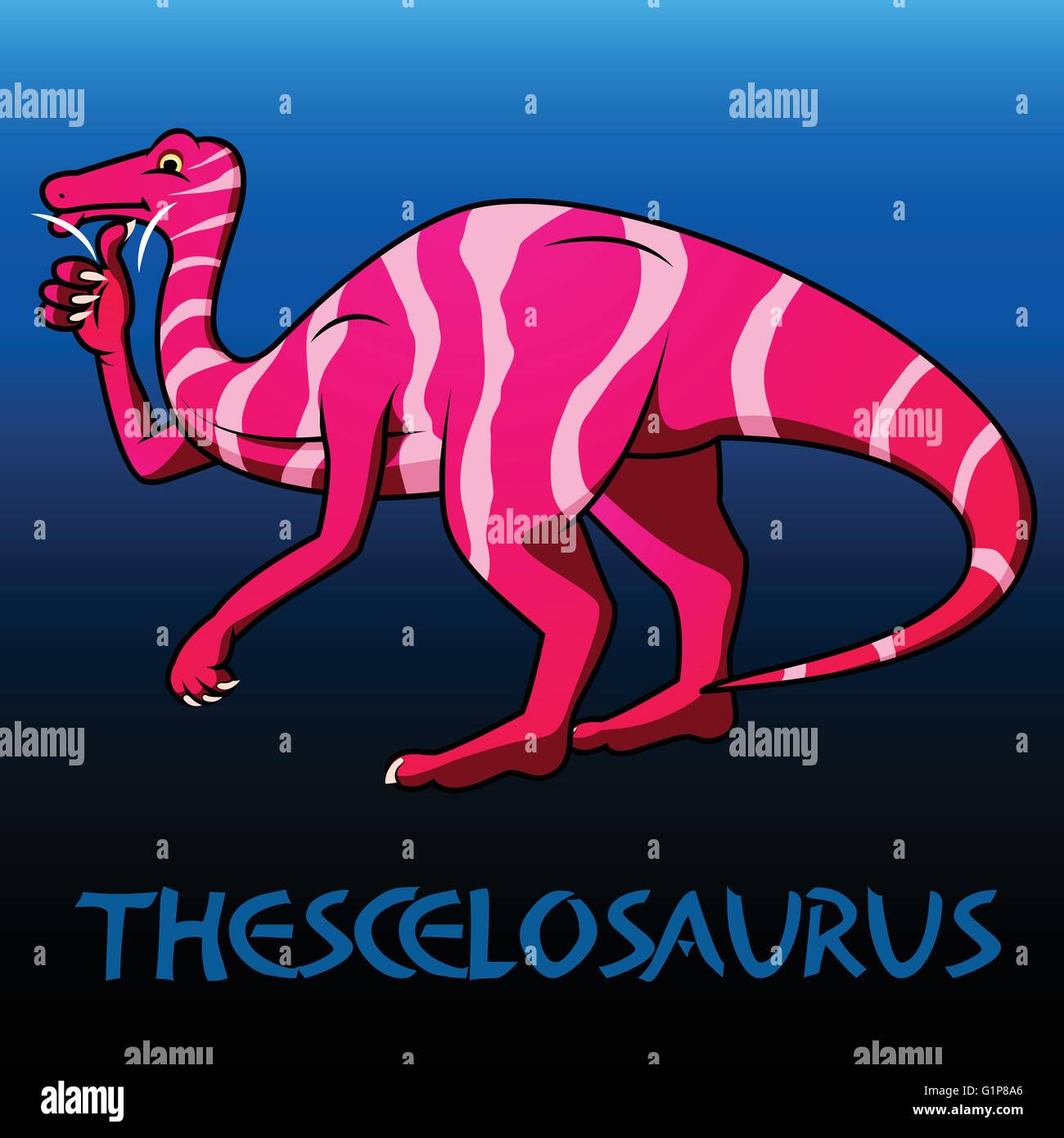 Thescelosaurus cute charcater dinosaurs Stock Vector Image & Art - Alamy