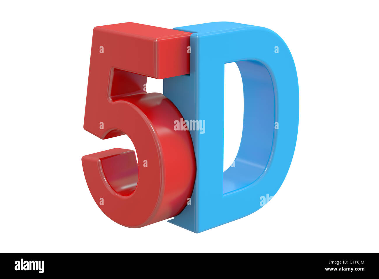5D logo, 3D rendering isolated on white background Stock Photo - Alamy