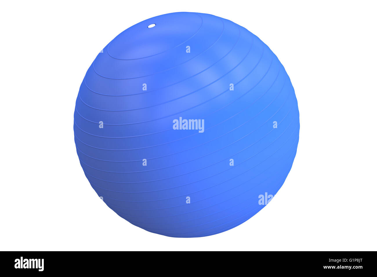 Blue Fitball, 3D rendering isolated on white background Stock Photo - Alamy