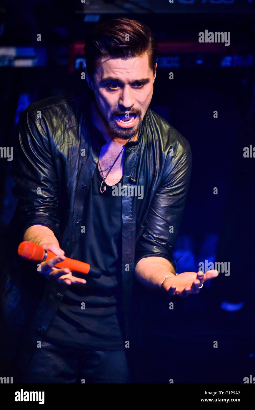 Russian singer Dima Bilan performs on the stage during his American ...