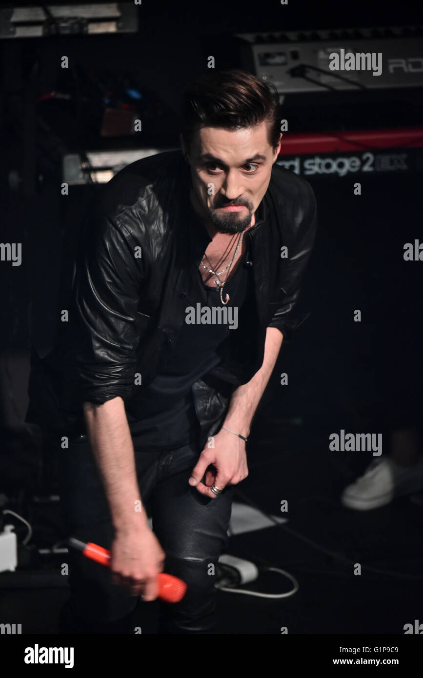 Russian singer Dima Bilan performs on the stage during his American ...