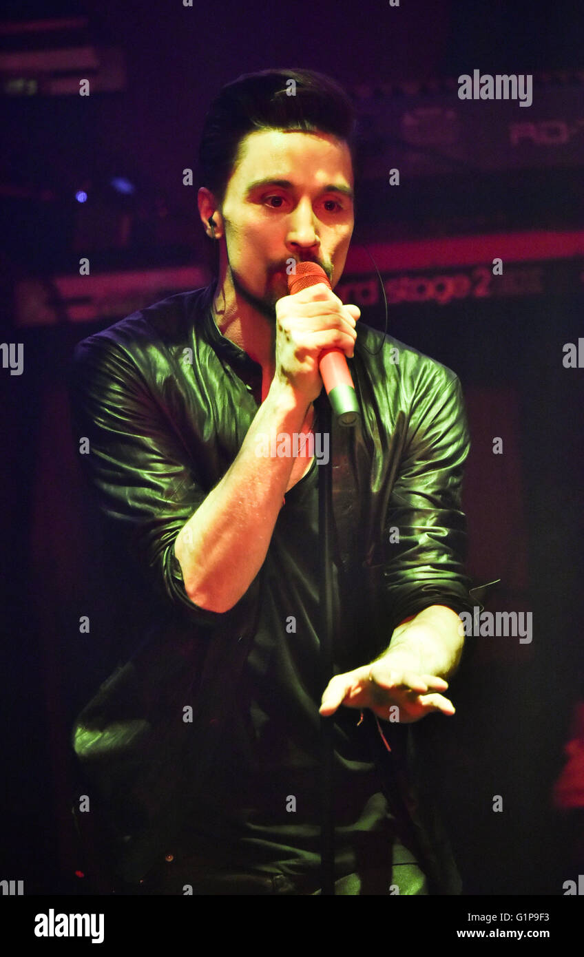 Russian singer Dima Bilan performs on the stage during his American ...