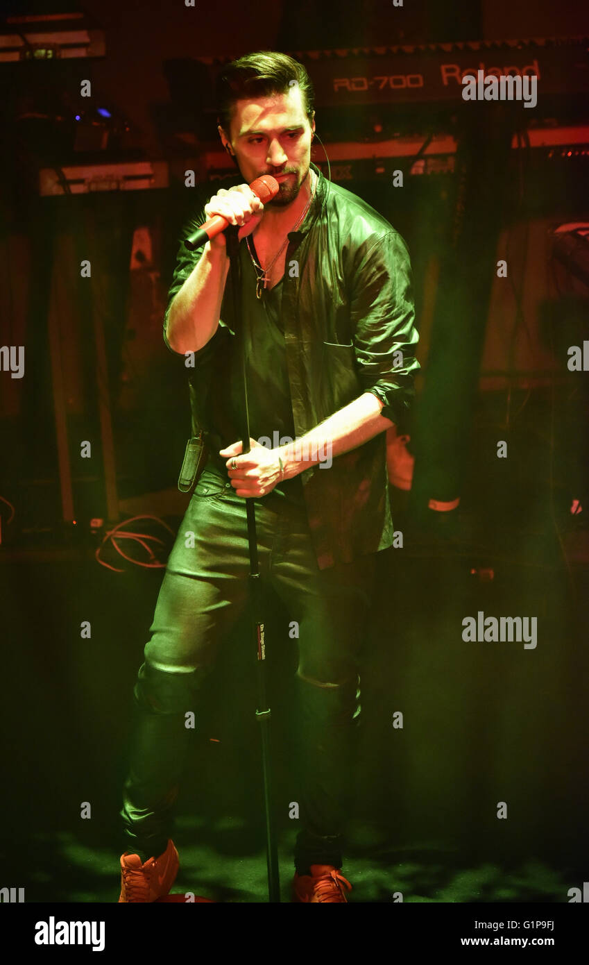 Russian singer Dima Bilan performs on the stage during his American ...