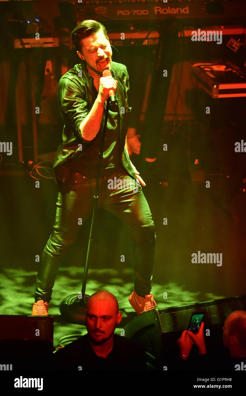 Russian singer Dima Bilan performs on the stage during his American ...