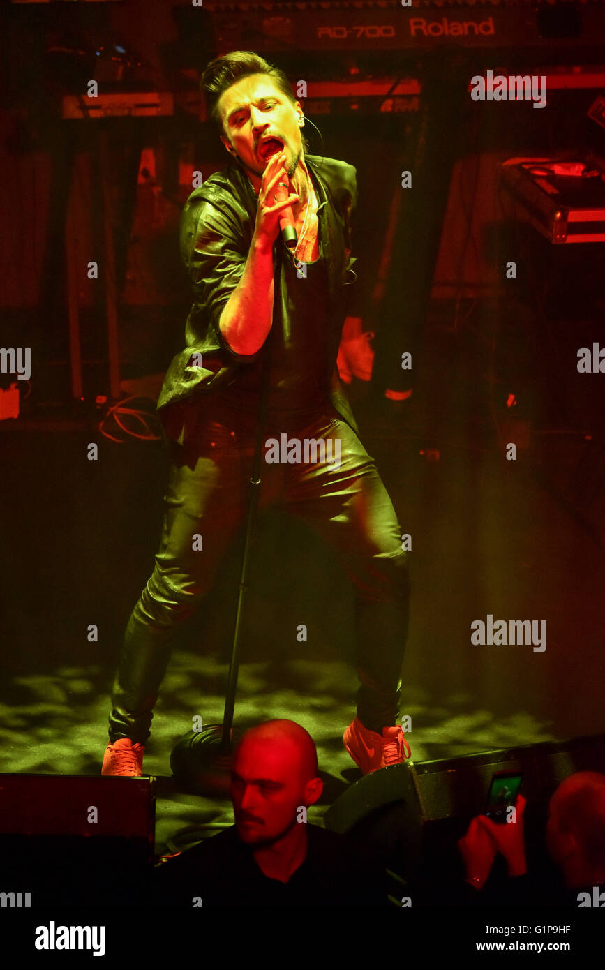 Russian singer Dima Bilan performs on the stage during his American ...