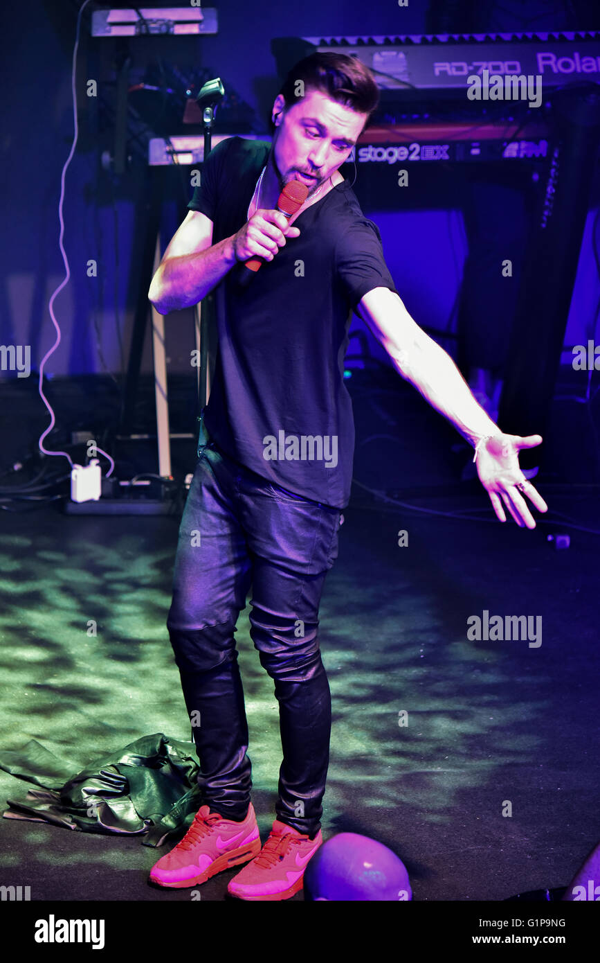 Russian singer Dima Bilan performs on the stage during his American ...