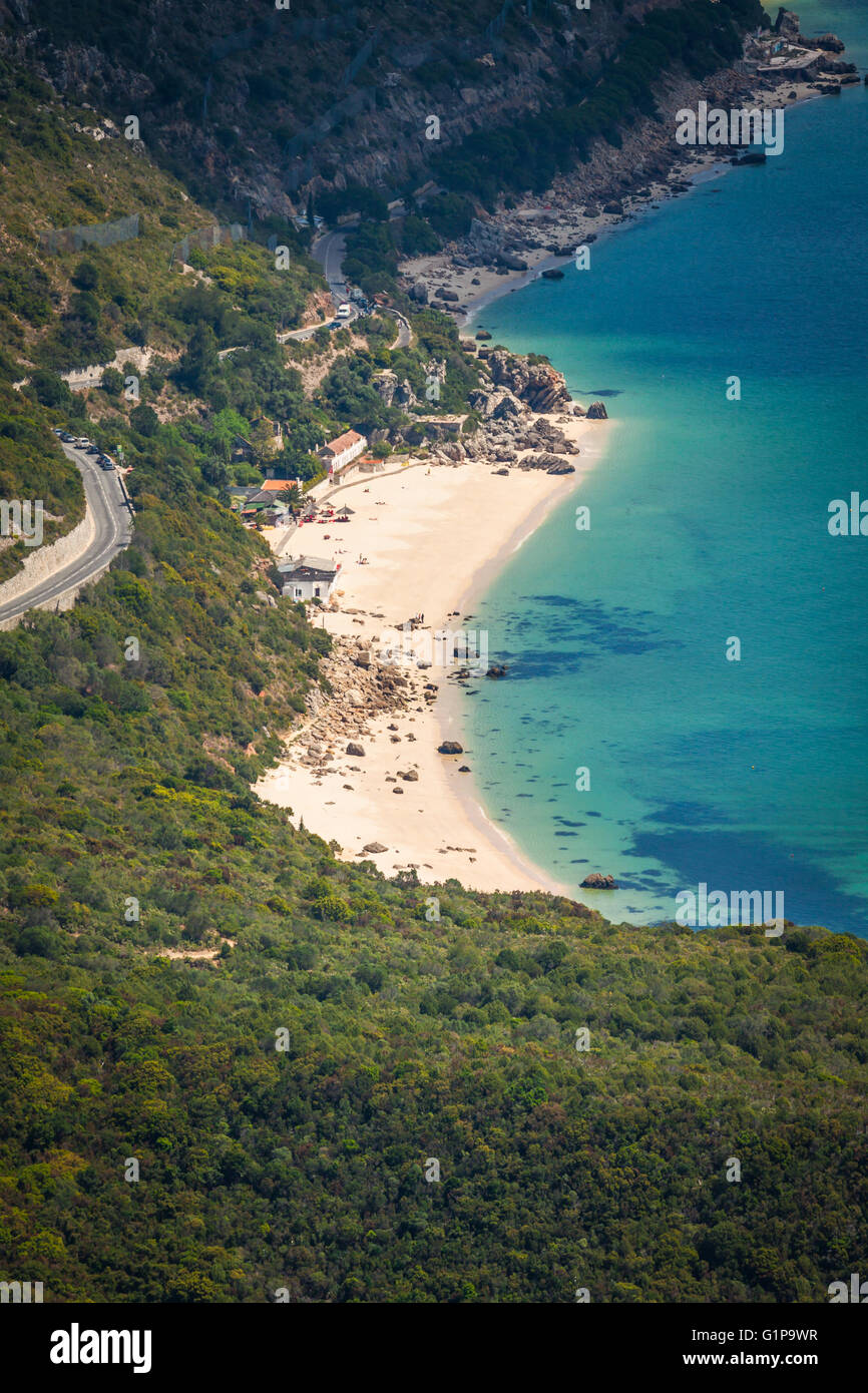 Beautiful landscape view of the National Park Arrabida in Setubal ...